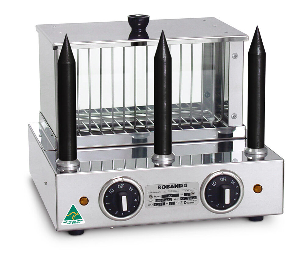 Hot Dog Unit & Bun Warner M3 Three Spikes Non Stick